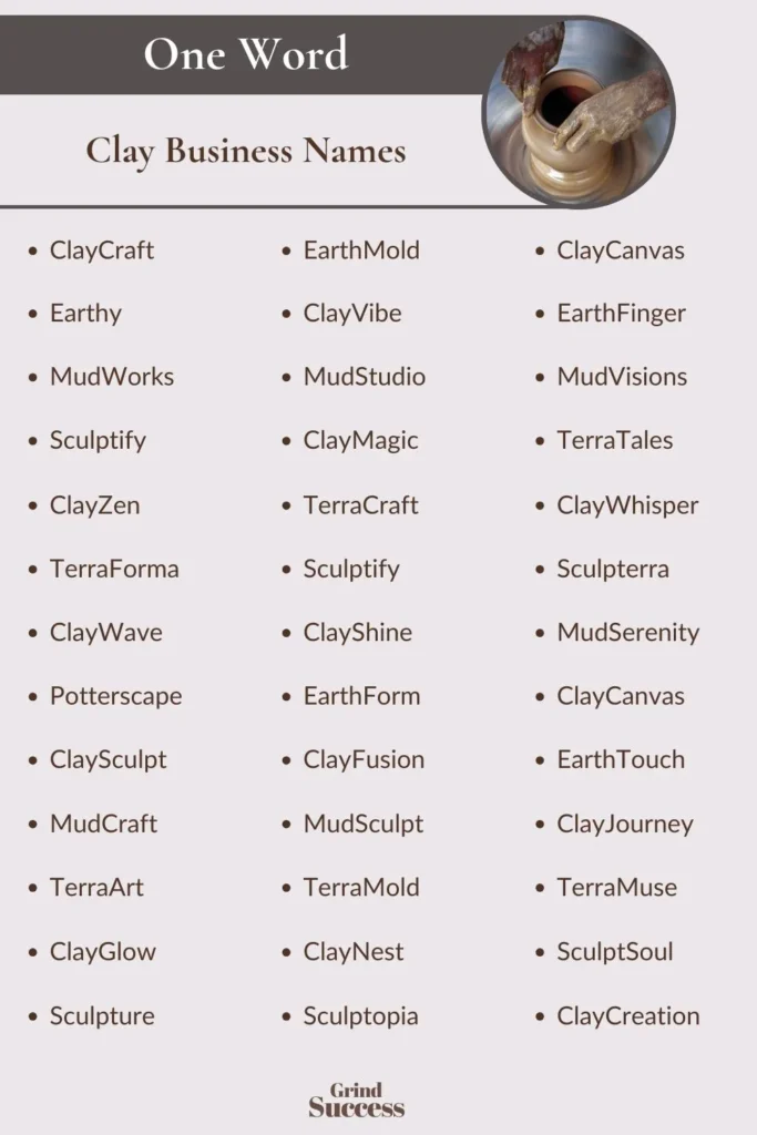 999 Clay Business Name Ideas Generator 2024 999 Clay Business Name Ideas Generator 2024